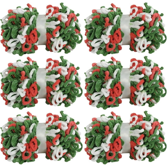 100g 9m 12pack Bulky Loop Yarn for Finger Knitting Soft,Off The Hook ...