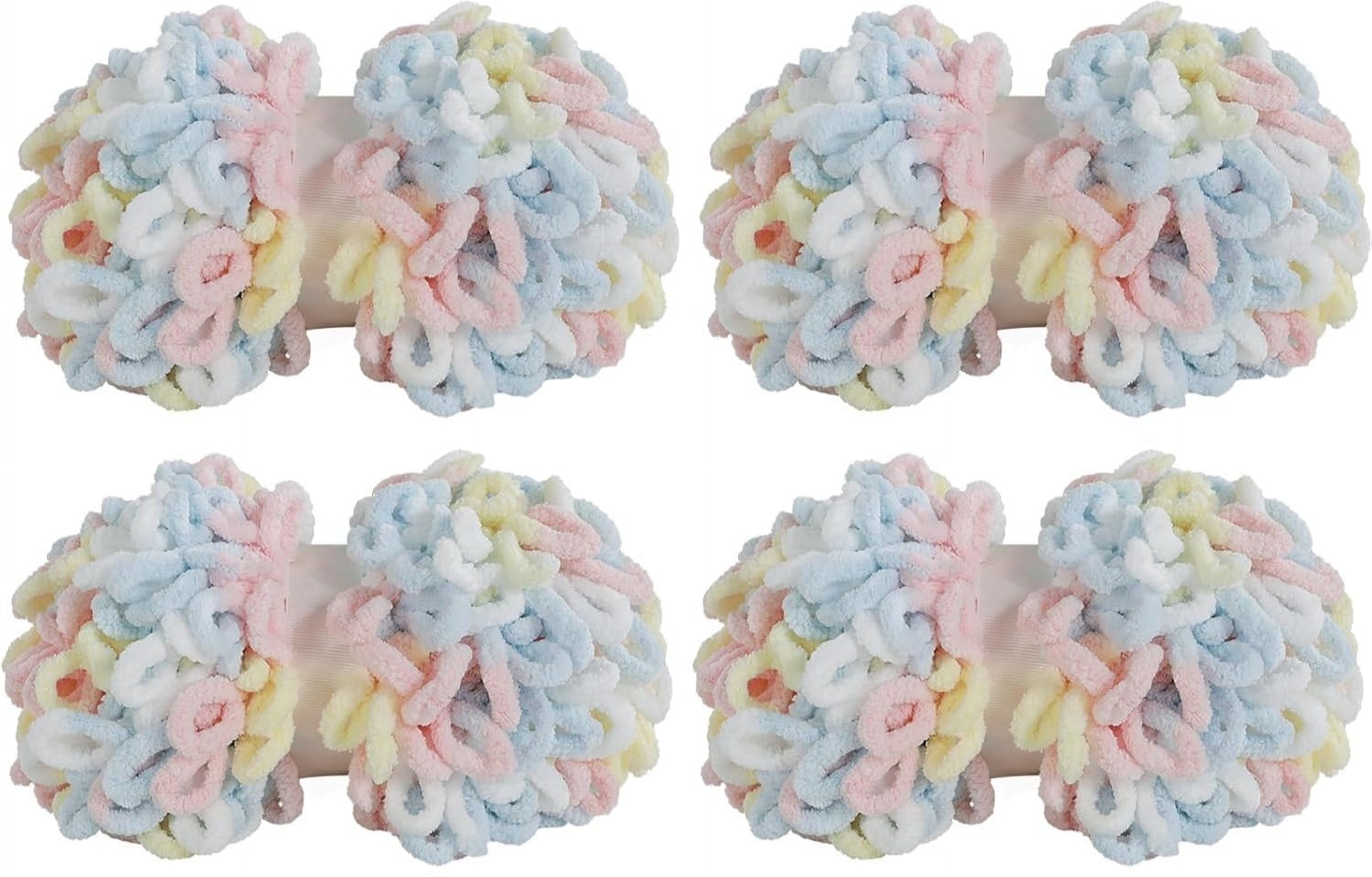 100g 9m 2pack Bulky Loop Yarn for Finger Knitting Soft,Off The Hook ...