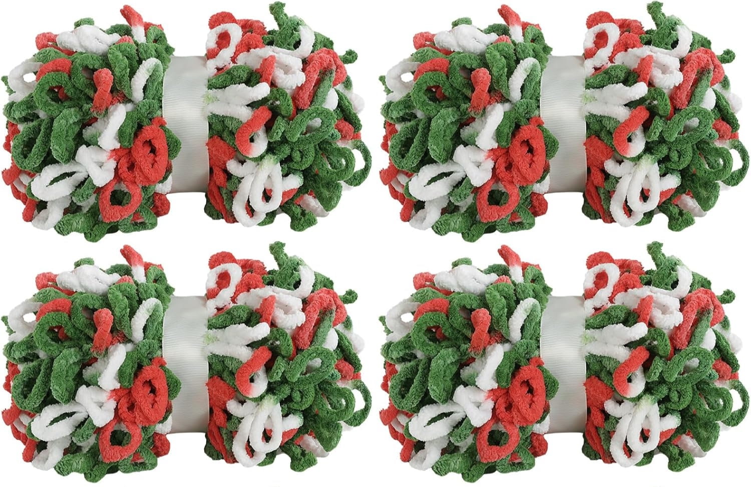 100g 9m 2pack Bulky Loop Yarn for Finger Knitting Soft,Off The Hook ...