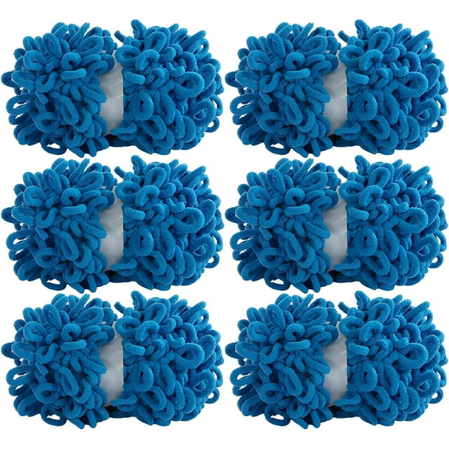 100g 9m 6pack Bulky Loop Yarn for Finger Knitting Soft,Off The Hook ...