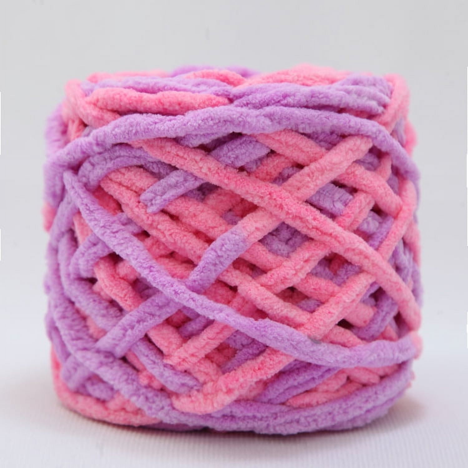 100g Chunky Crochet Yarn, Multi Colored Knitting Yarn Bulk, Velvet ...