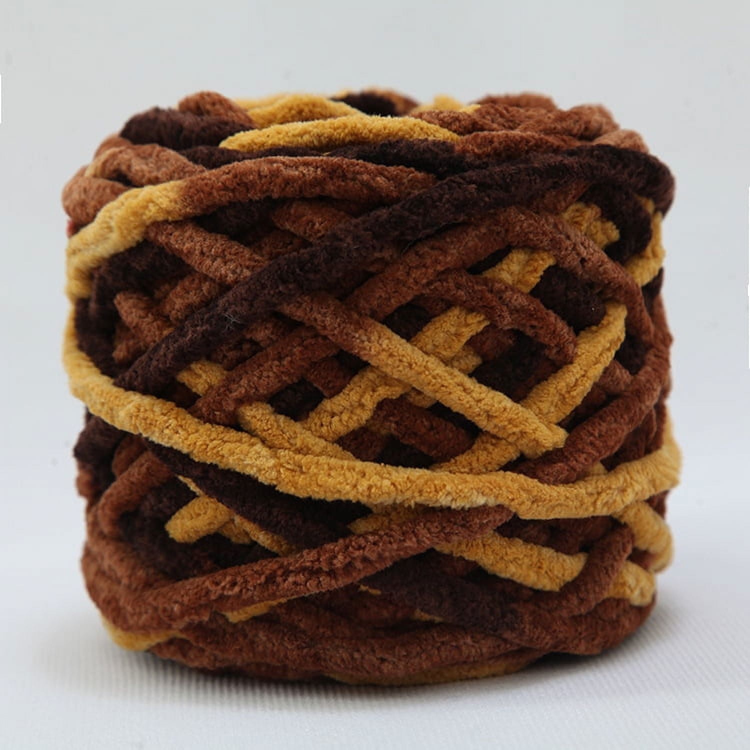 100g Chunky Crochet Yarn, Multi Colored Knitting Yarn Bulk, Velvet ...