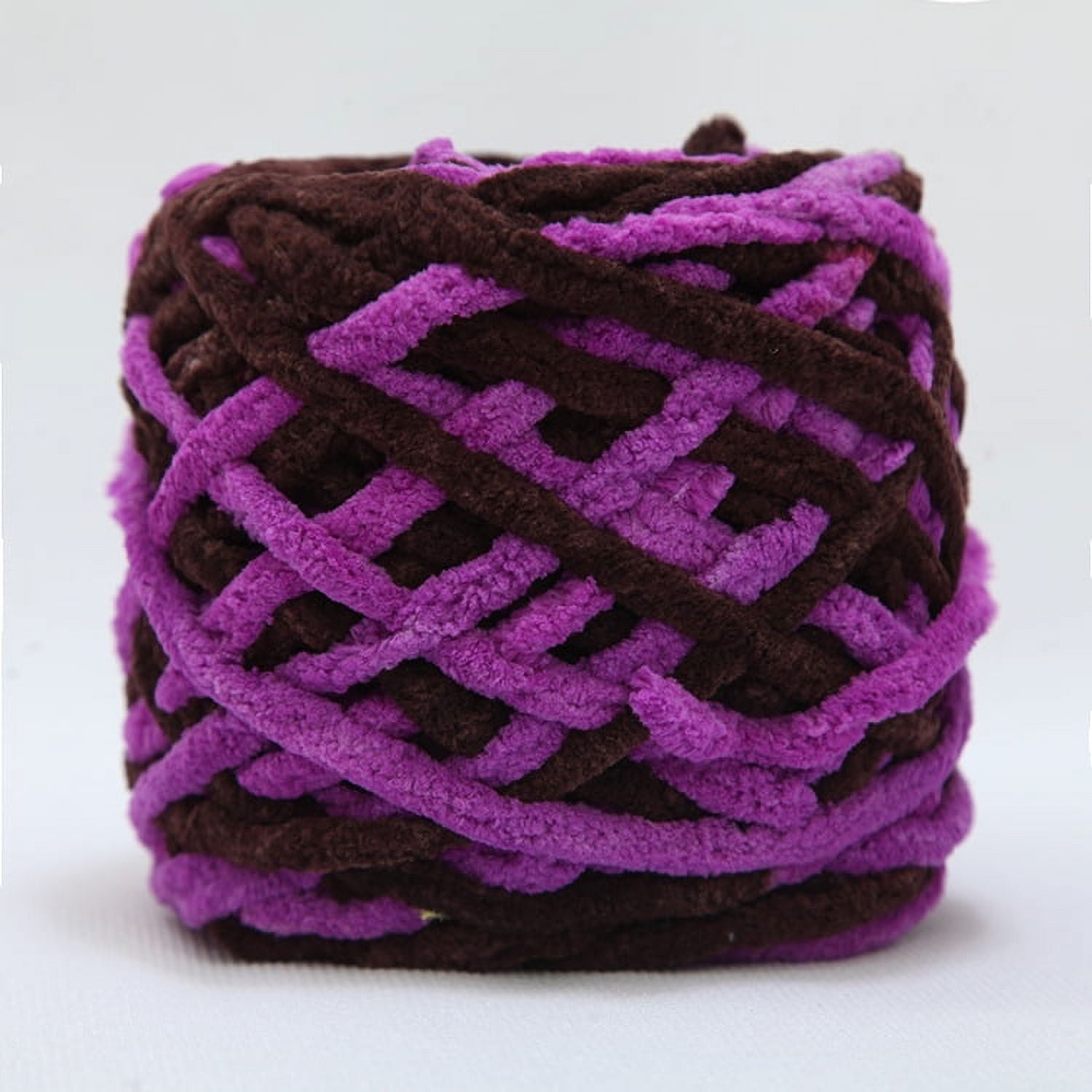 100g Chunky Crochet Yarn, Multi Colored Knitting Yarn Bulk, Velvet ...