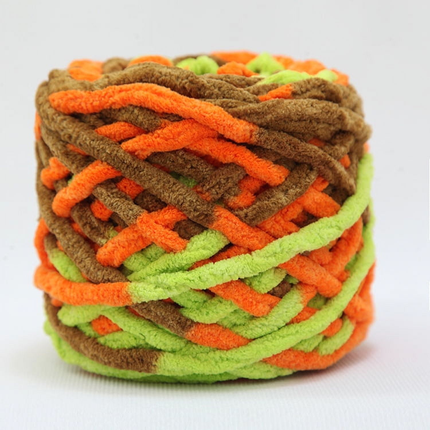 100g Chunky Crochet Yarn, Multi Colored Knitting Yarn Bulk, Velvet ...