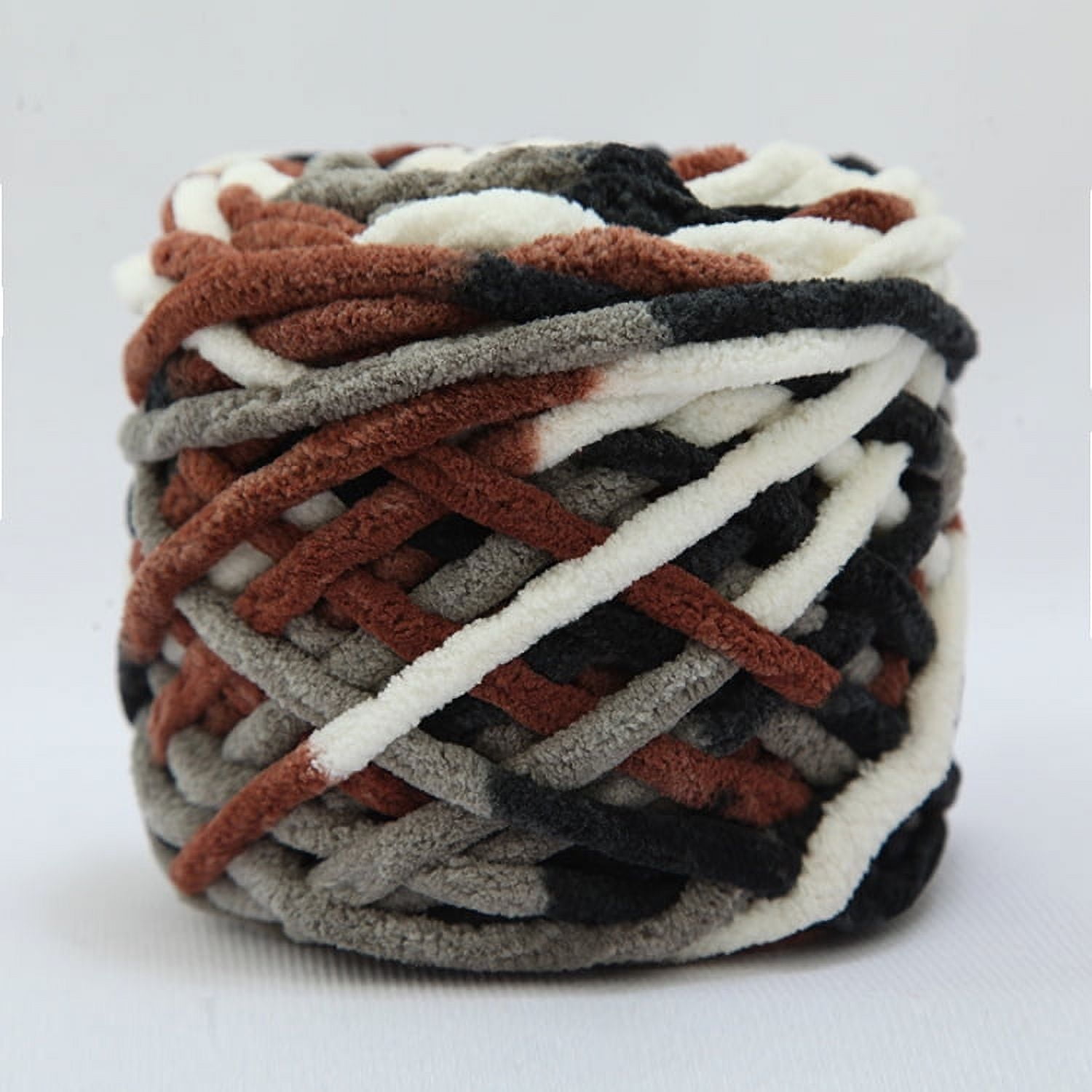 100g Chunky Crochet Yarn, Multi Colored Knitting Yarn Bulk, Velvet ...
