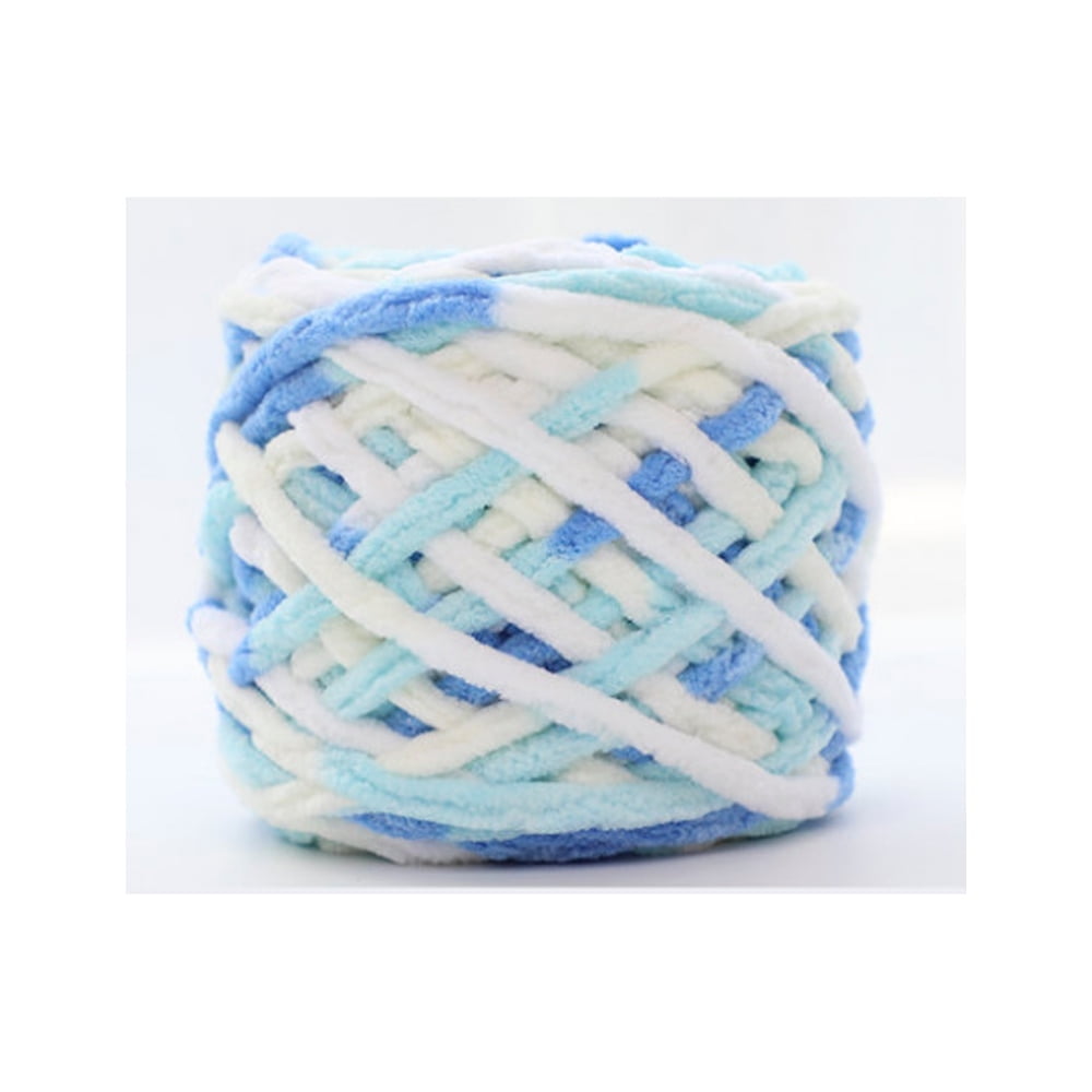 100g Chunky Crochet Yarn, Multi Colored Knitting Yarn Bulk, Velvet ...