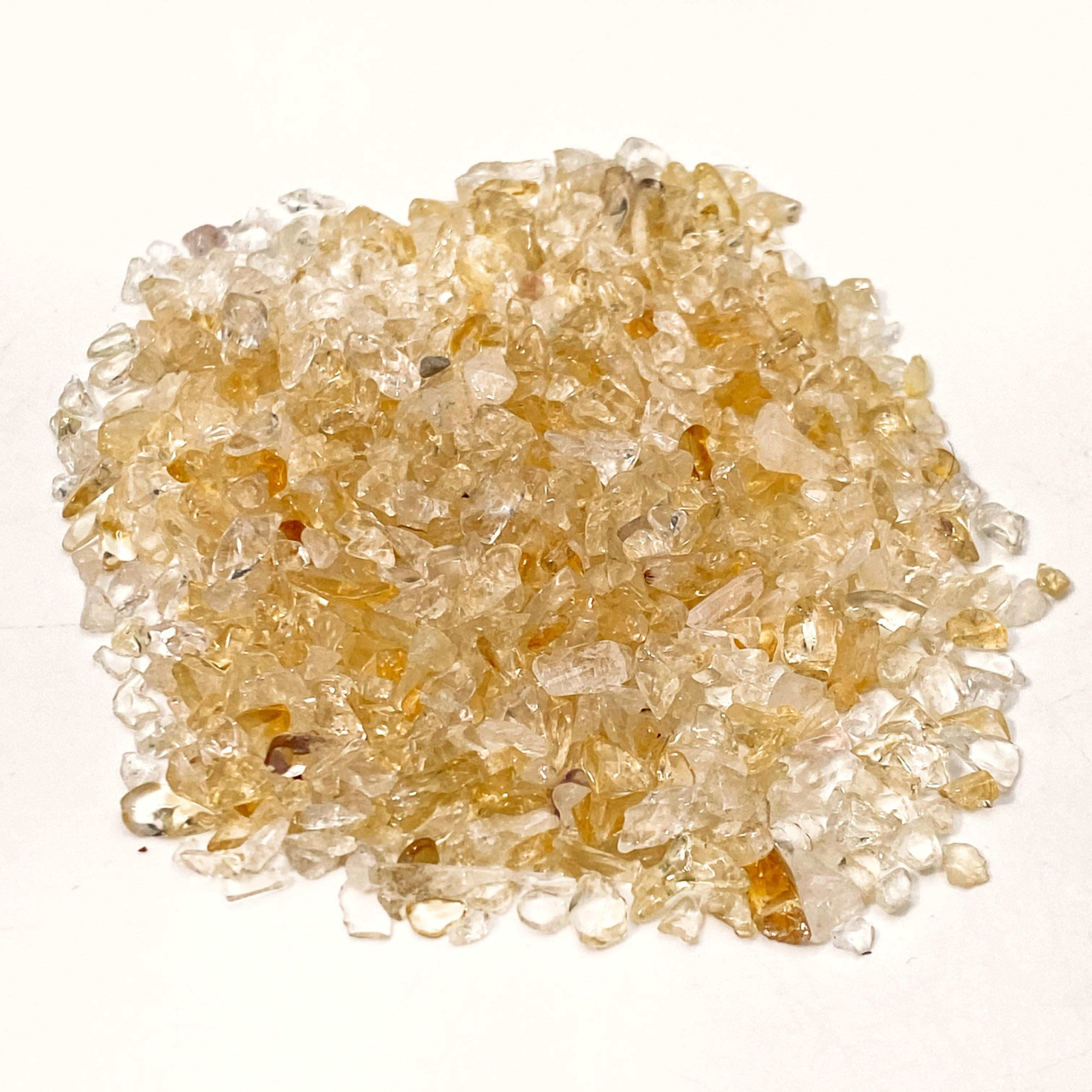 100g Natural Citrine Crystal Stone Chips Gravel Ore Minerals Decorative ...