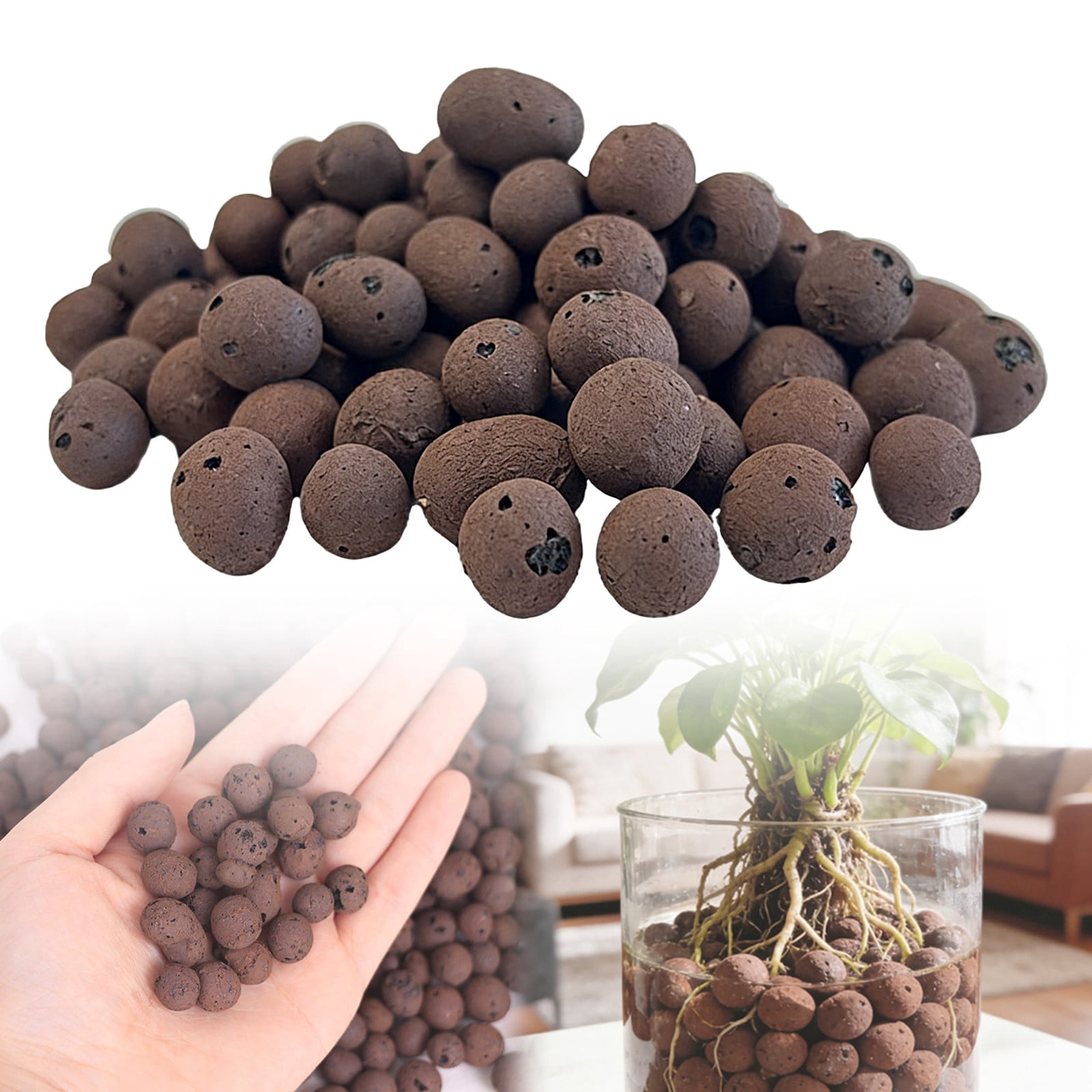 100g Organic Clay Pebbles 10mm-14mm Leca for Plants 100% Natural ...