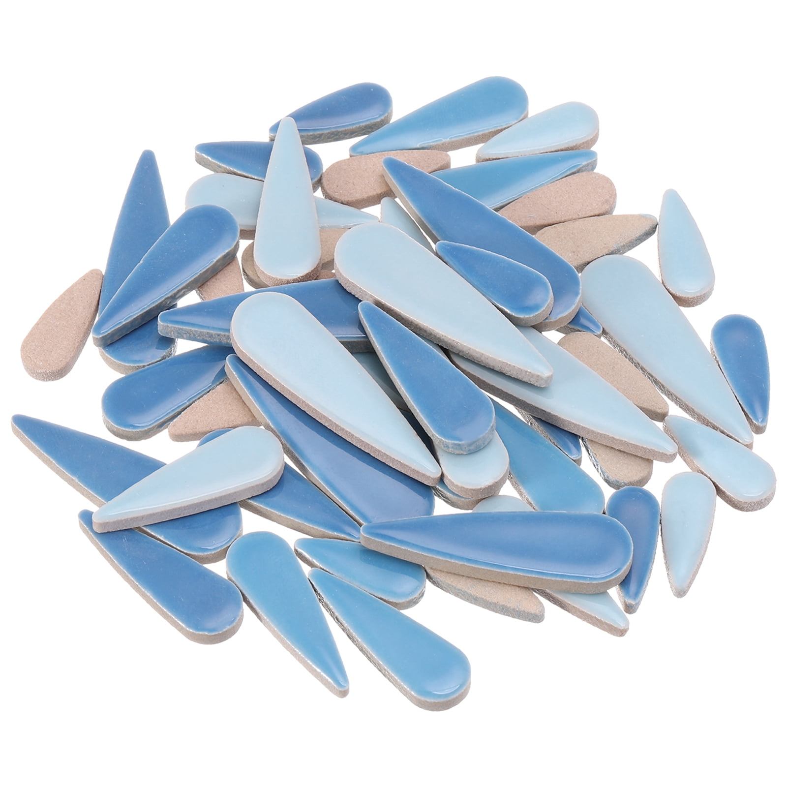 100g Petal Mosaic Tiles for Crafts Tear Drop Porcelain Mosaic Tiles ...