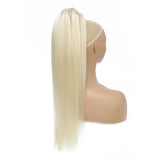 100g Real Hair Drawstring Ponytail - Natural Look, Easy to Use, Velcro ...