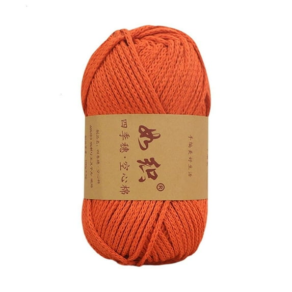 100g Soft Cotton Crochet Yarn Light Weight Hollow Knitting Yarn For ...