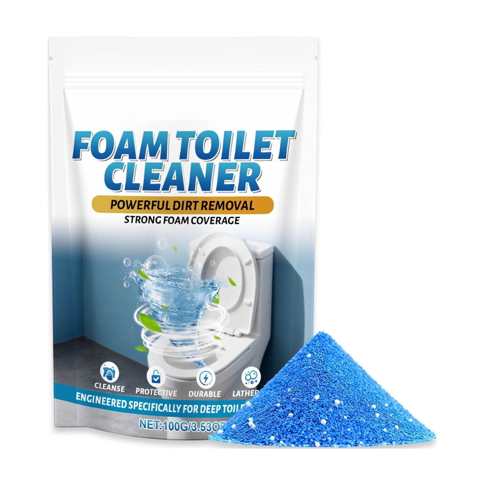 100g Toilet Bowl Cleaner Powder - Removes Stains and Odors - Walmart.com