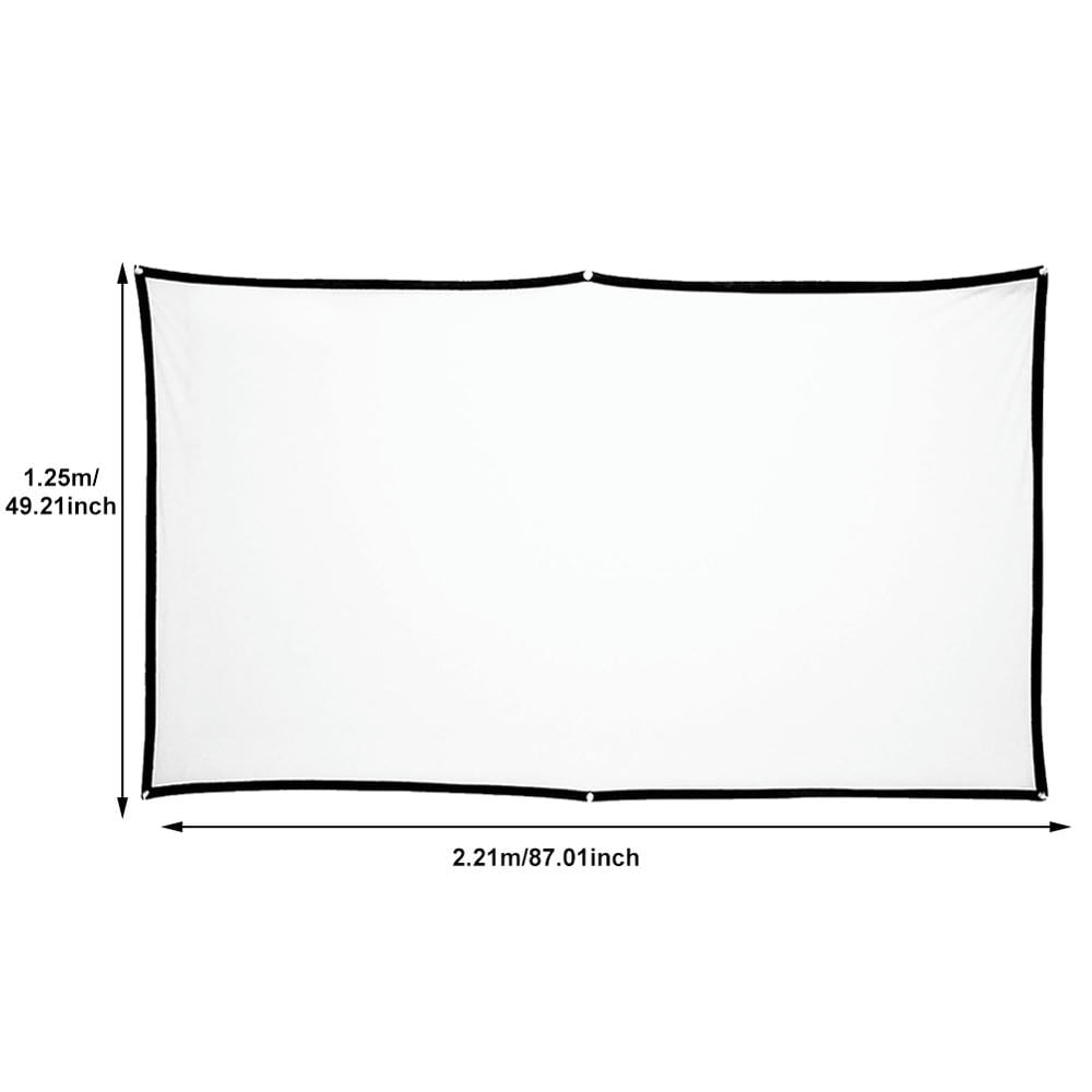 100inch 16:9 Full HD Outdoor Projector Screen Indoor Portable Cinema ...