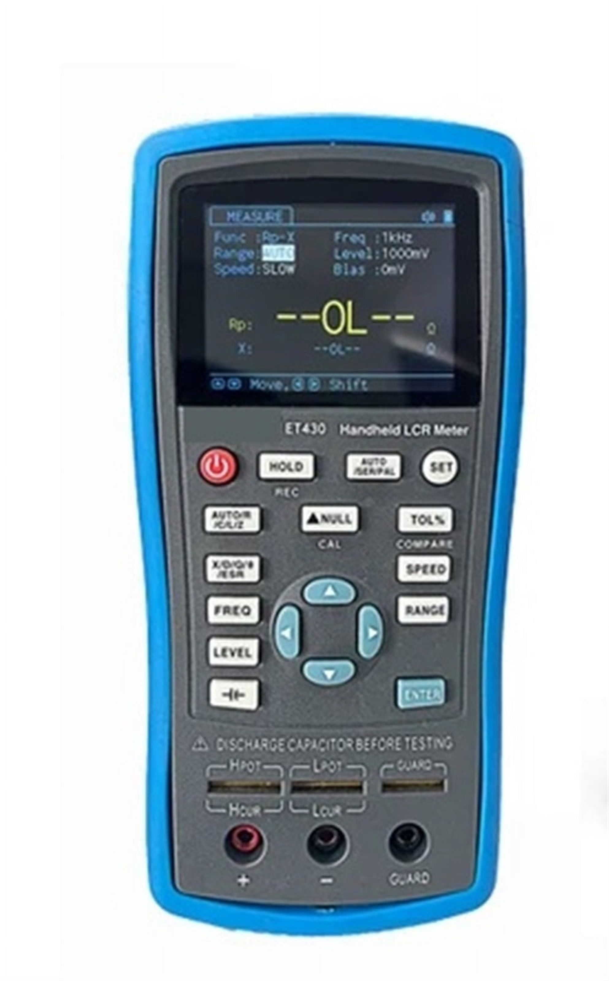 100kHz Multifunction Handheld LCR Digital Bridge Meter High Precision ...