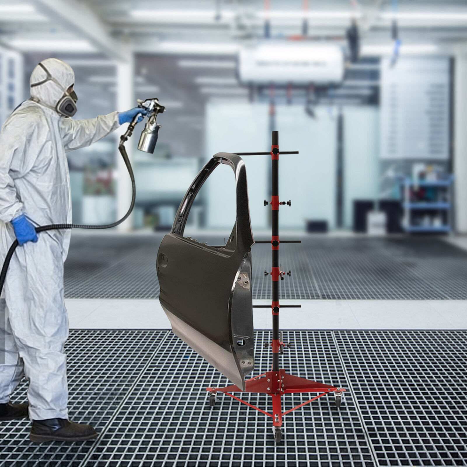 100kg Auto Body Door Fender Panel Holder Tree 6 Hooks Center Post Hang ...