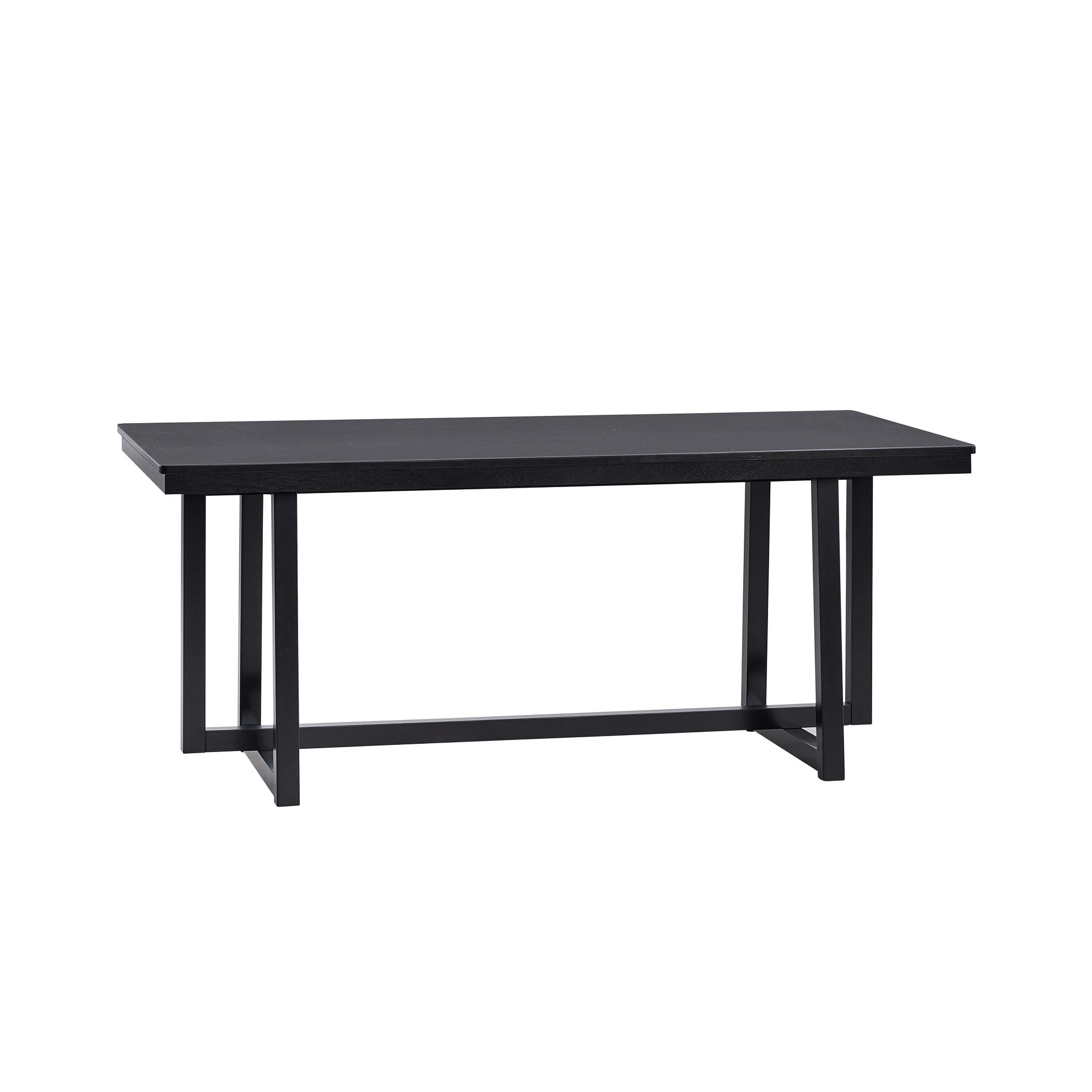 100lbs Weight Capacity Dining Table In Black - Classic Rectangular ...
