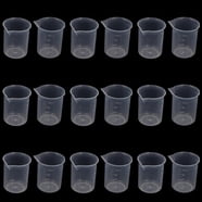Comfort Axis 6.5 Ounce Transparent Graduated Plastic Beaker Clear ...