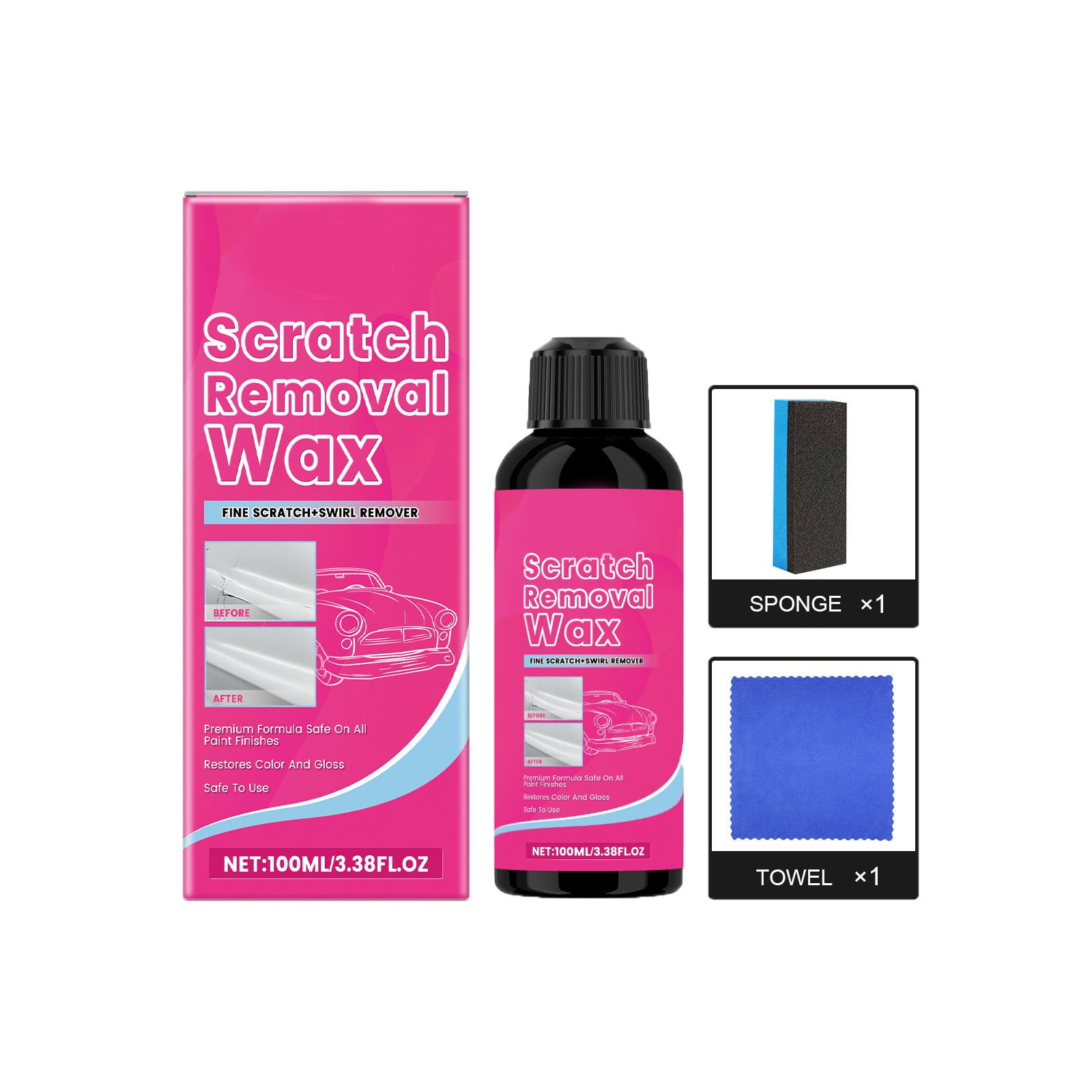 100ml Auto Sticker Remover, Adhesive Remover Auto Glass Paint Sticker ...