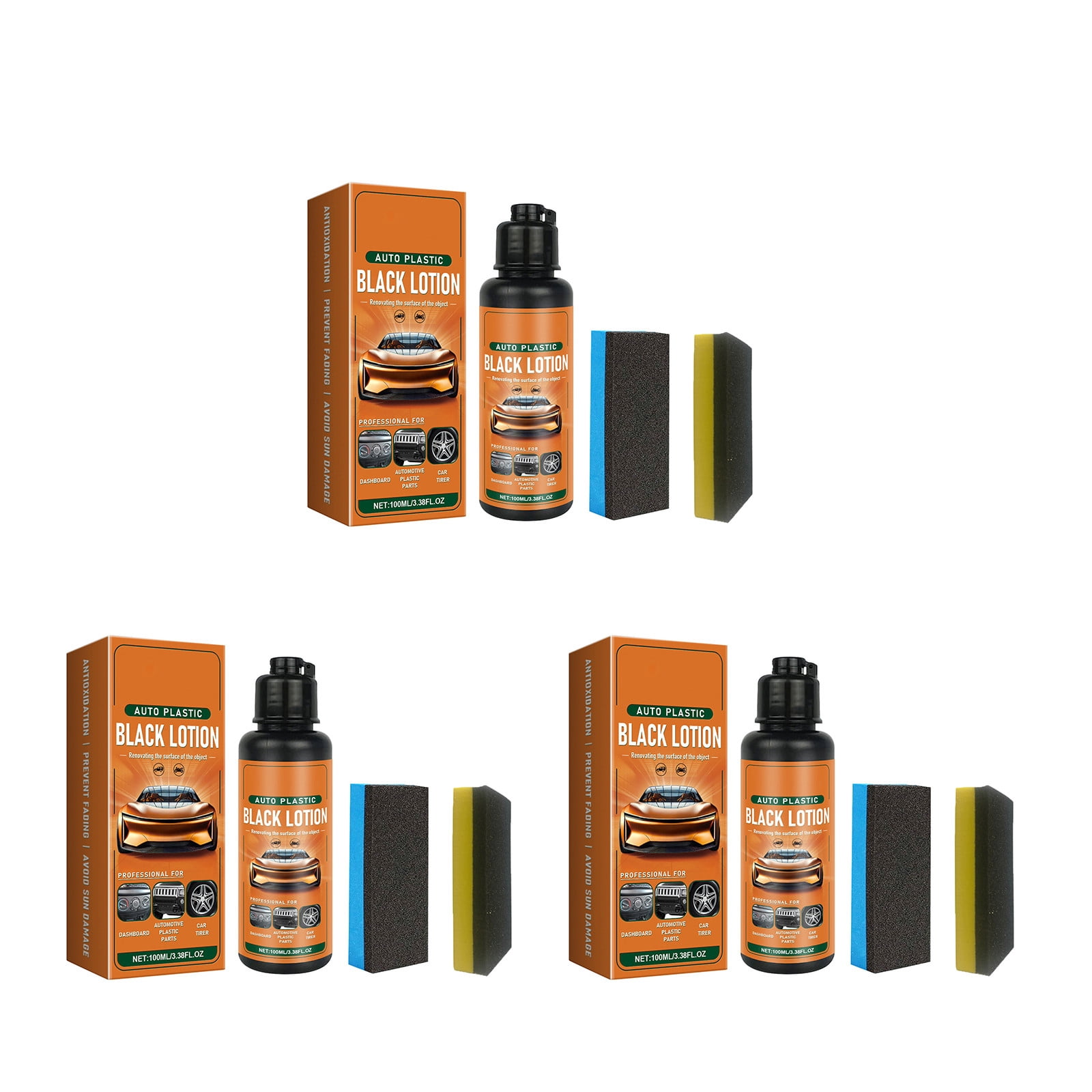 100ml Car Plastic Restorer & Refurbishing Agent - Vehicle Scratch ...