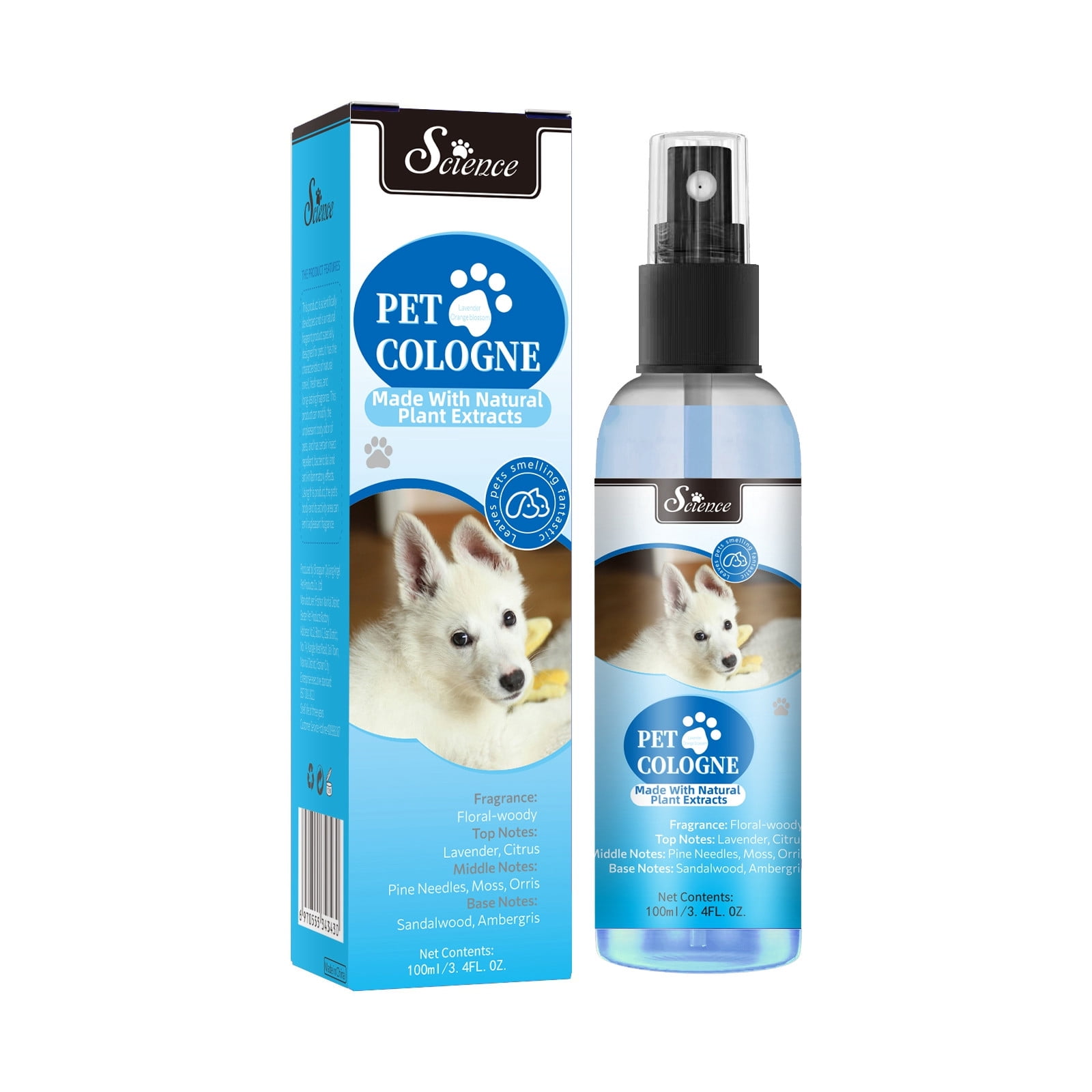 100ml Dog Deodorizing & Conditioning Spray, Odor Neutralizing Perfume ...
