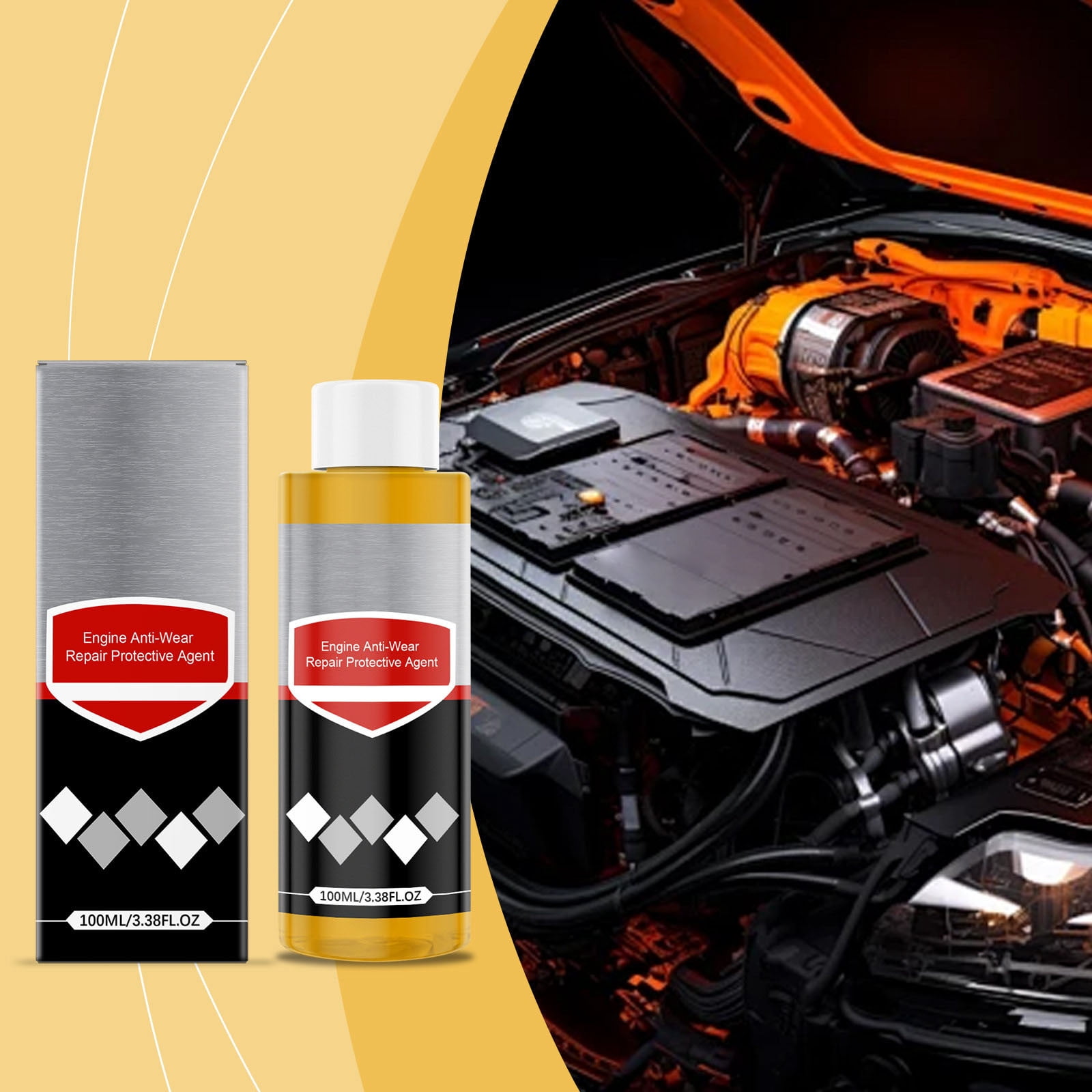 100ml Engine Anti-Wear Protection Agent Car Engines, Reduces Friction ...