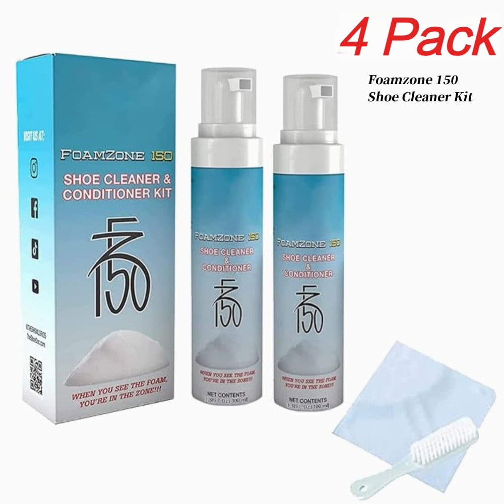 100ml Foamzone 150 Shoe Cleaner Kit, Shoe Cleaner Kit with Brush and ...