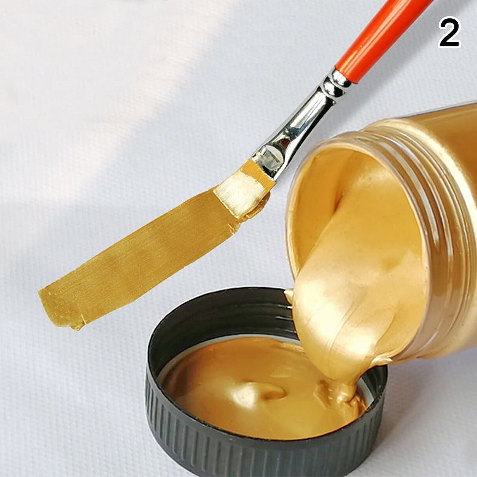 100ml Gold Paint Metallic Acrylic Paint,waterproof Not Faded for ...