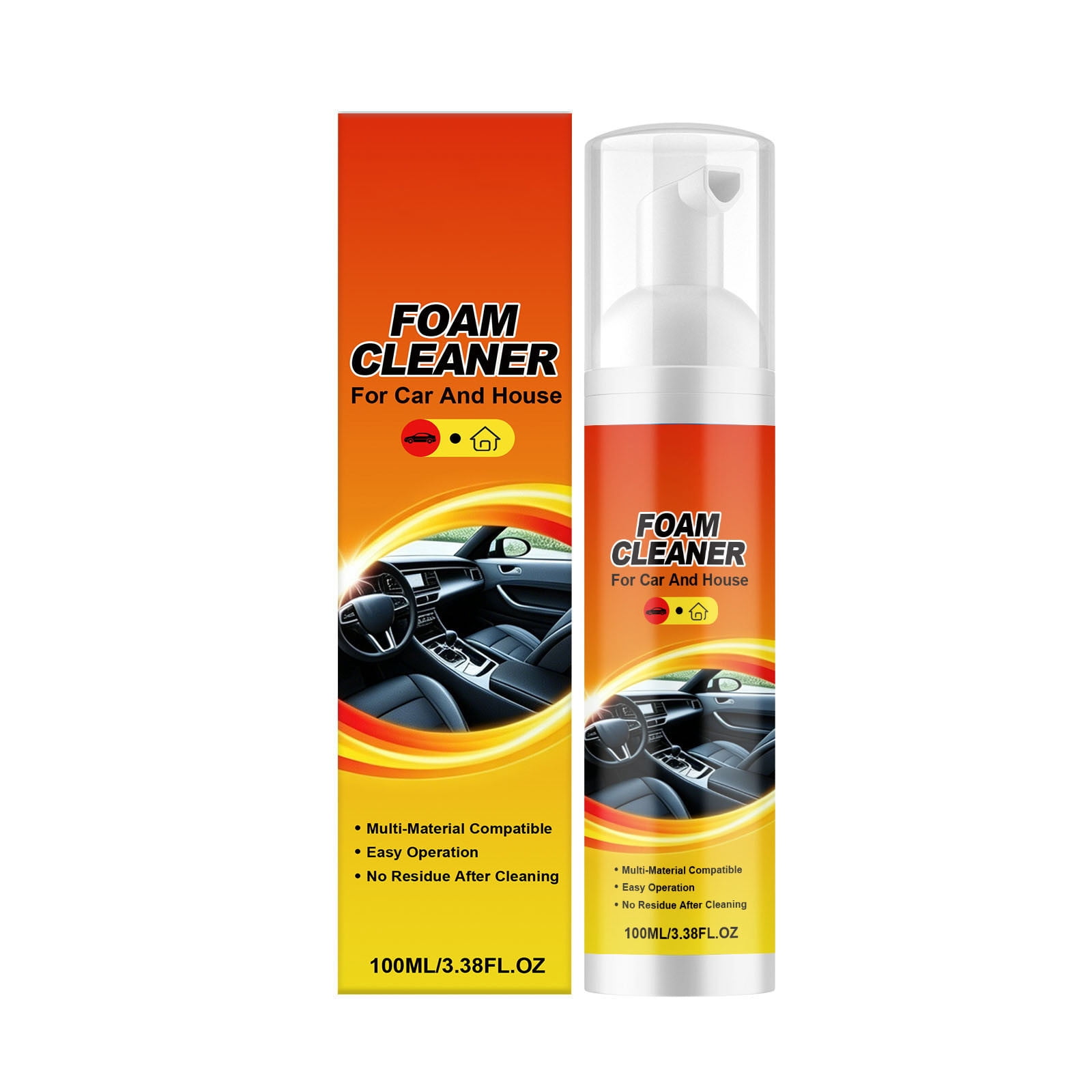 100ml Multi-functional Foam Cleaner Powerful Stain Remover For Heavy ...