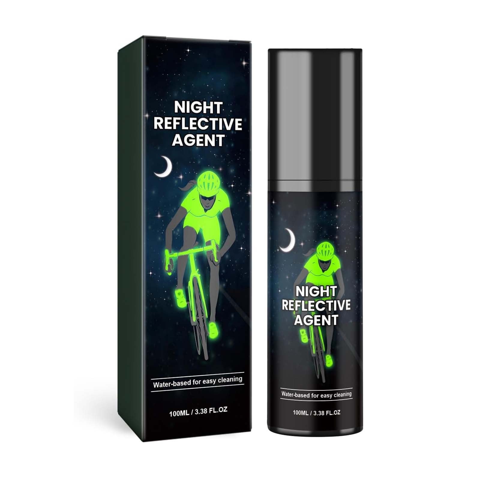 100ml Night Reflective Spray Paint for Outdoor Safety, Glows in Dark ...
