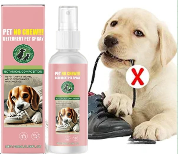 100ml No Chew Spray for Dogs - Natural Bitter Apple Solution for Dog ...
