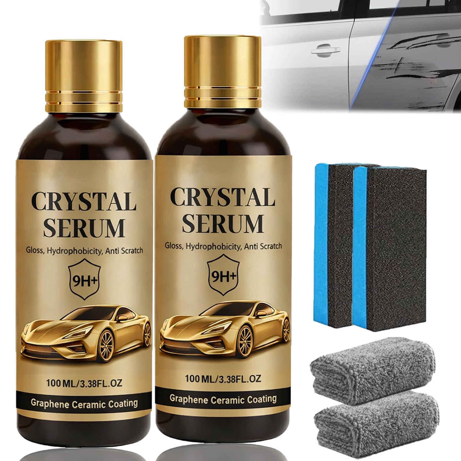 100ml PTZ Crystal Serum Advanced Graphene Ceramic Coating 9H Hardness ...