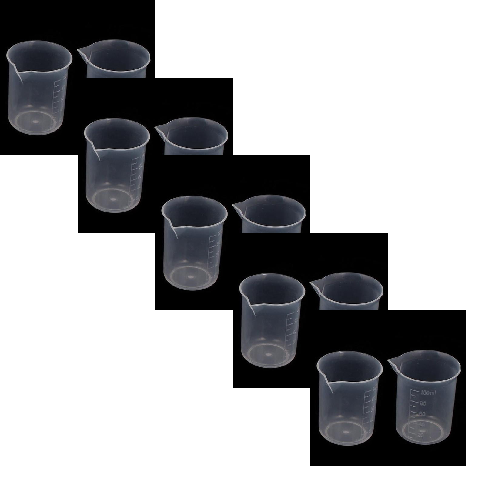 100ml Beakers Graduated Measuring Cup Labs Liquid Transparent Container ...