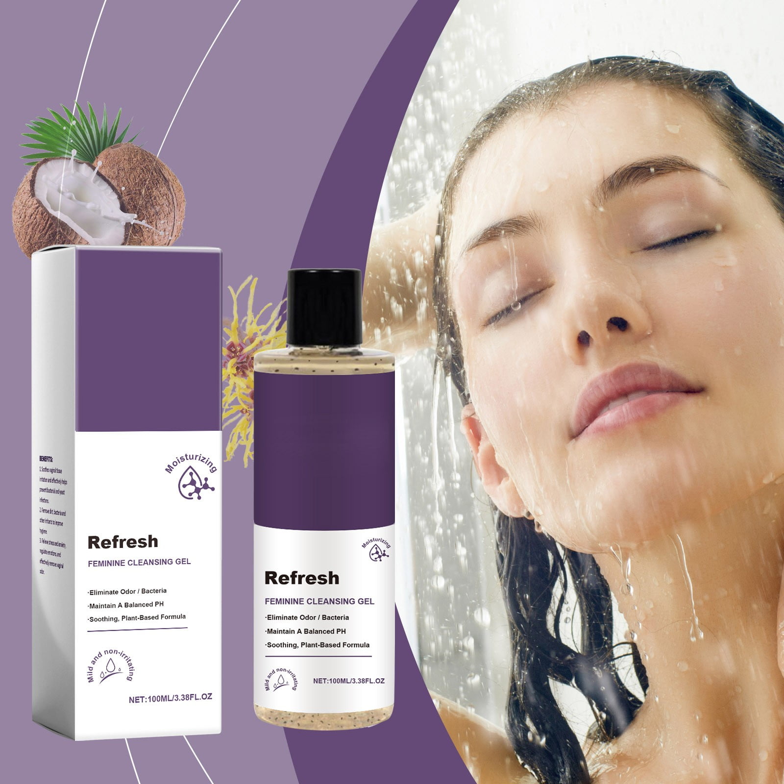 100ml Refresh pH Balancing Shower Gel - Natural Feminine Hygiene ...