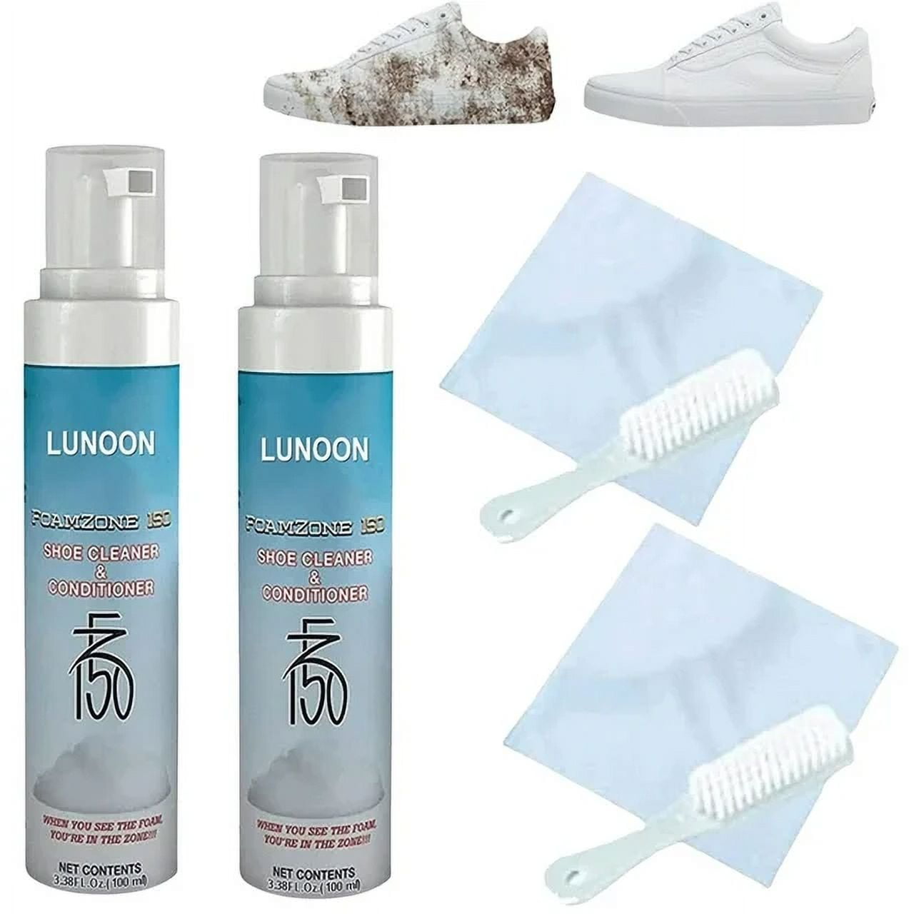 Portable Cleaning Tools Kit for Shoes - Foamzone 150 Shoe Conditioner ...