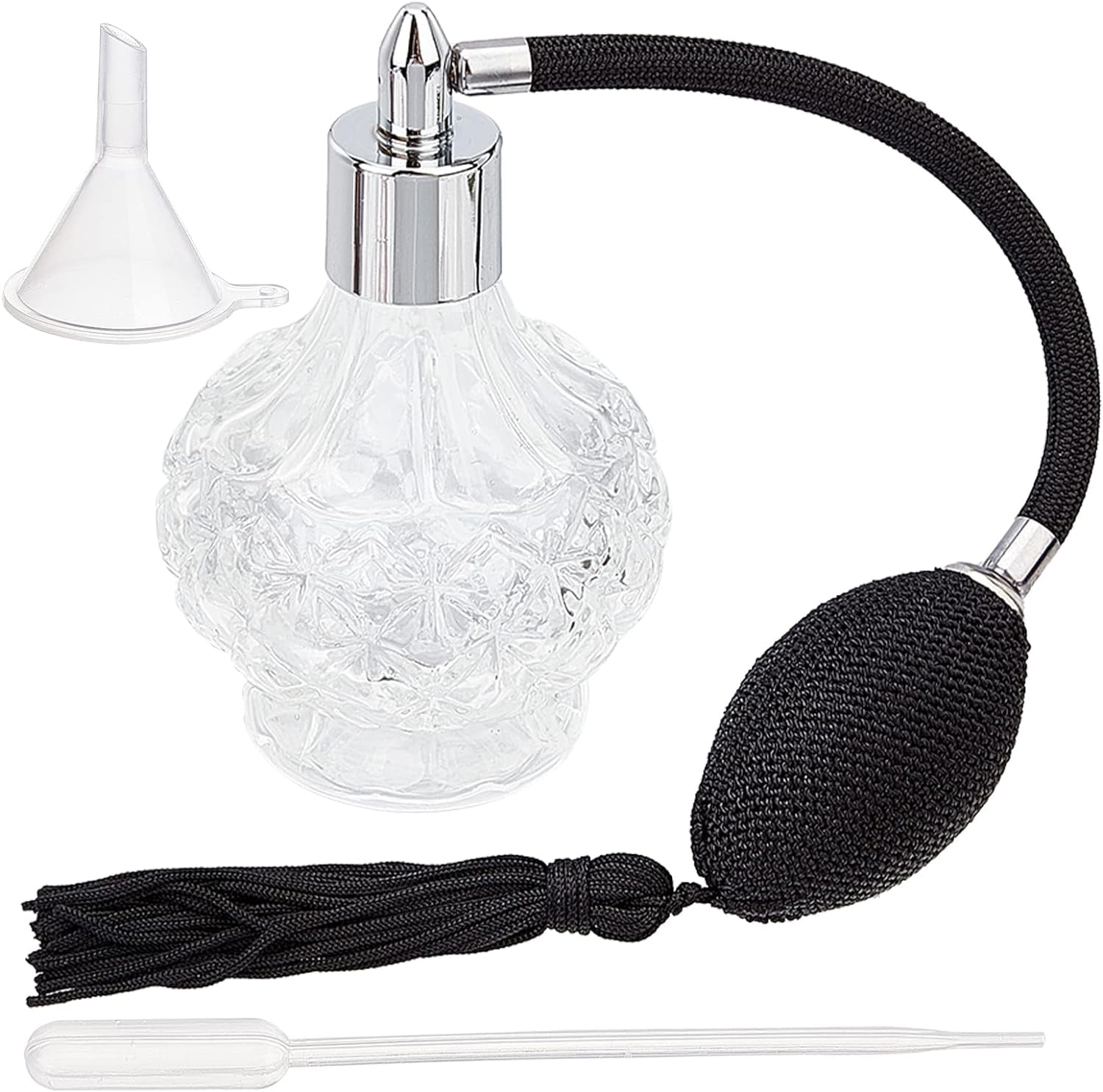 100ml Vintage Refillable Perfume Bottle Crystal Perfume Bottle Clear ...