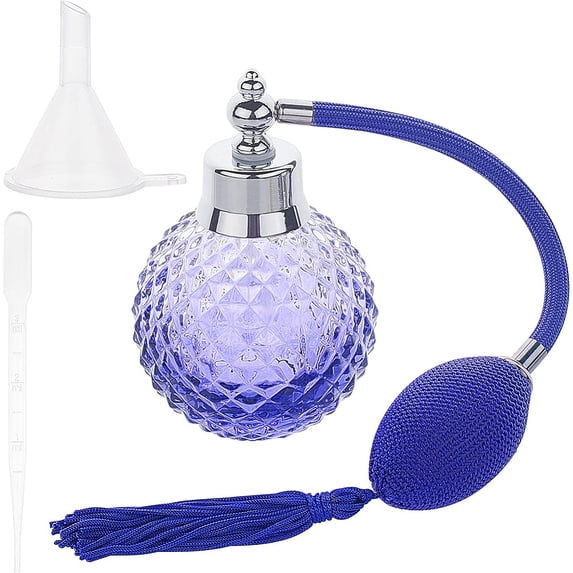 100ml Vintage Refillable Perfume Bottle Purple Perfume Spray Bottle ...