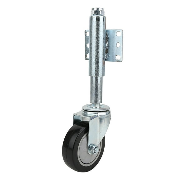 100mm Black Spring Caster Wheel, High Load 120kg, Non,Slip PVC, Easy ...