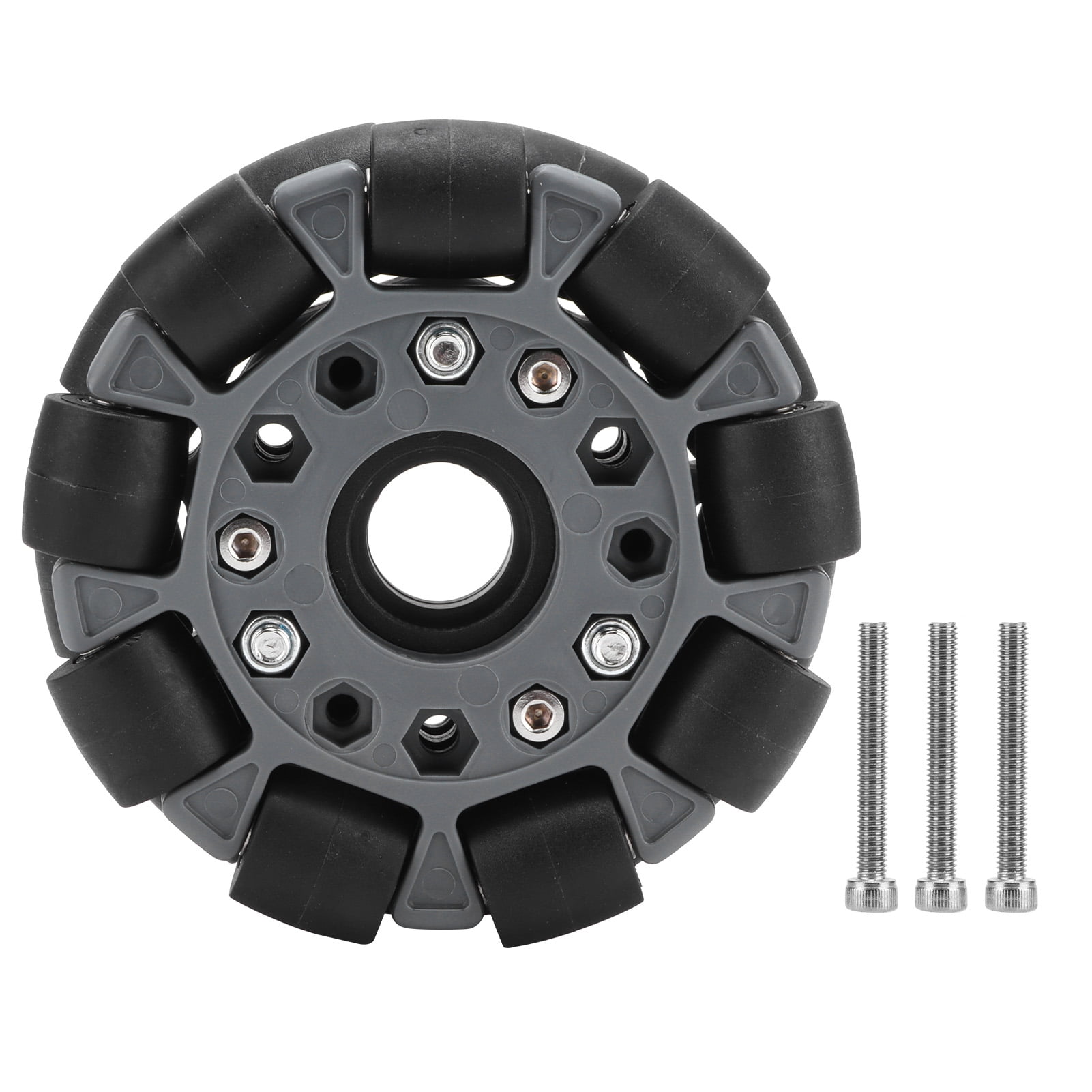 100mm Durable Nylon Rubber Bearing Rollers Omni Wheels for Robot Race ...