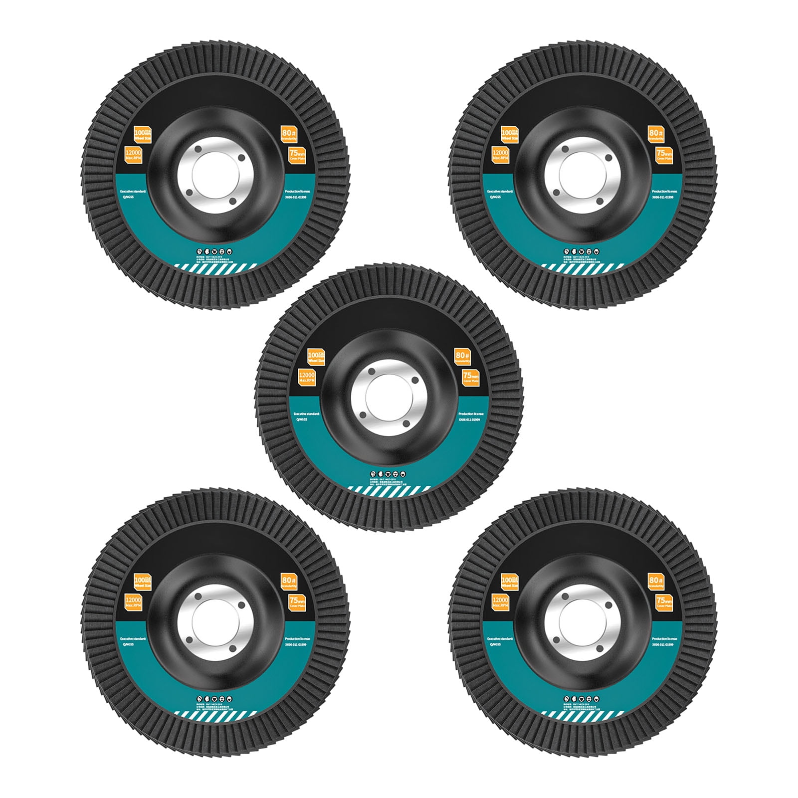 100mm Grinding Wheel Flap Discs 60-120 Angled Grinder Sanding Discs For ...