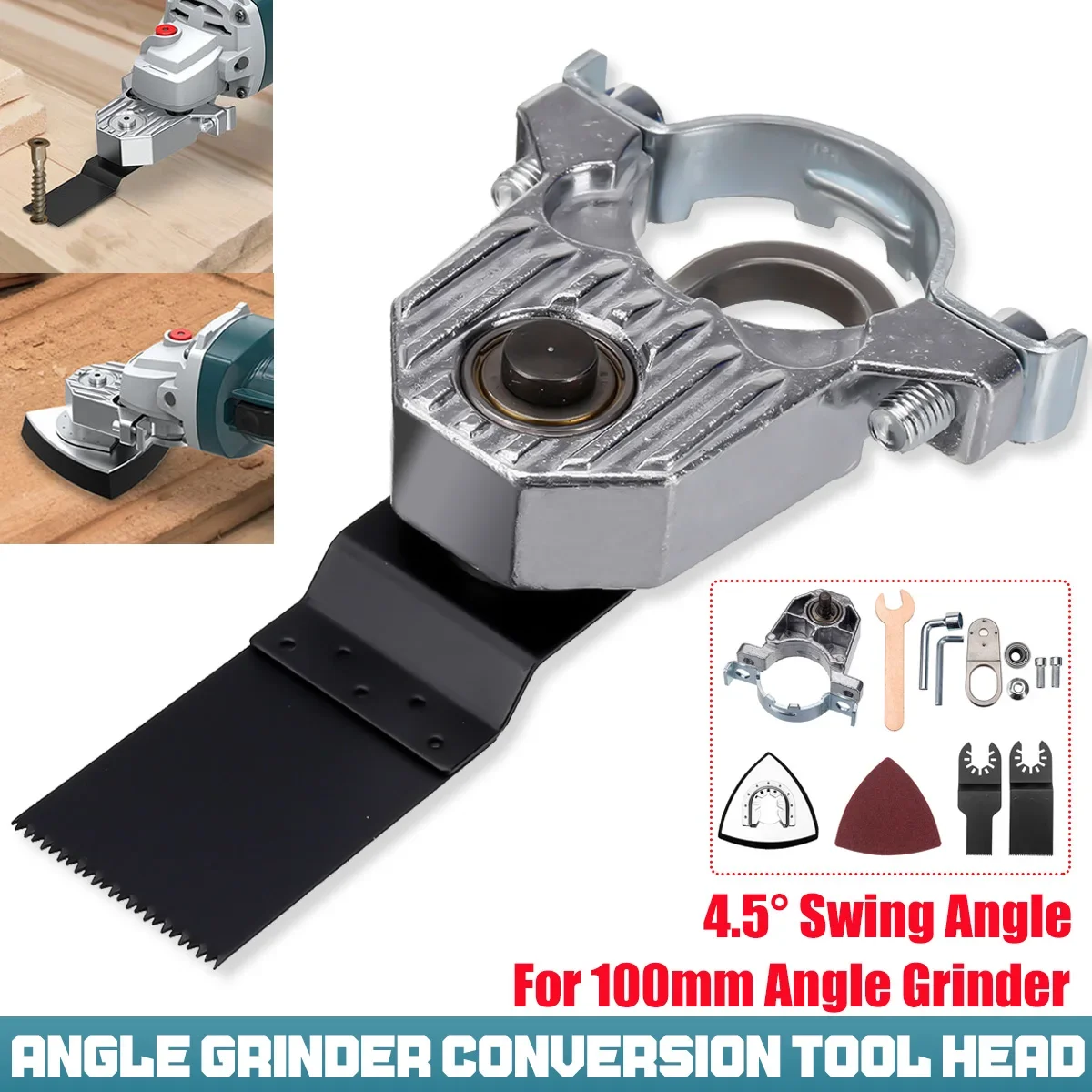 100mm Multifunction Angle Grinder Converter Cordless Oscillating Tool ...