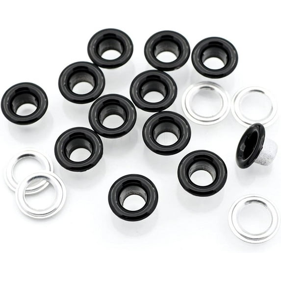 100pack 3/16" ID Colored Eyelets Grommets with Washers 5mm Aluminium ...