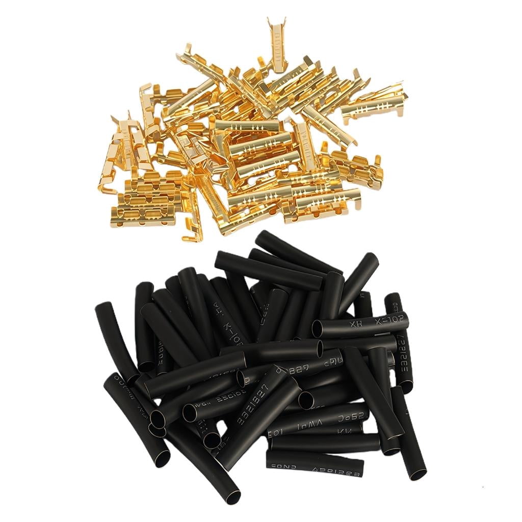 100pack Economical U Type Terminals and Heat Shrink Tubing Combo for ...