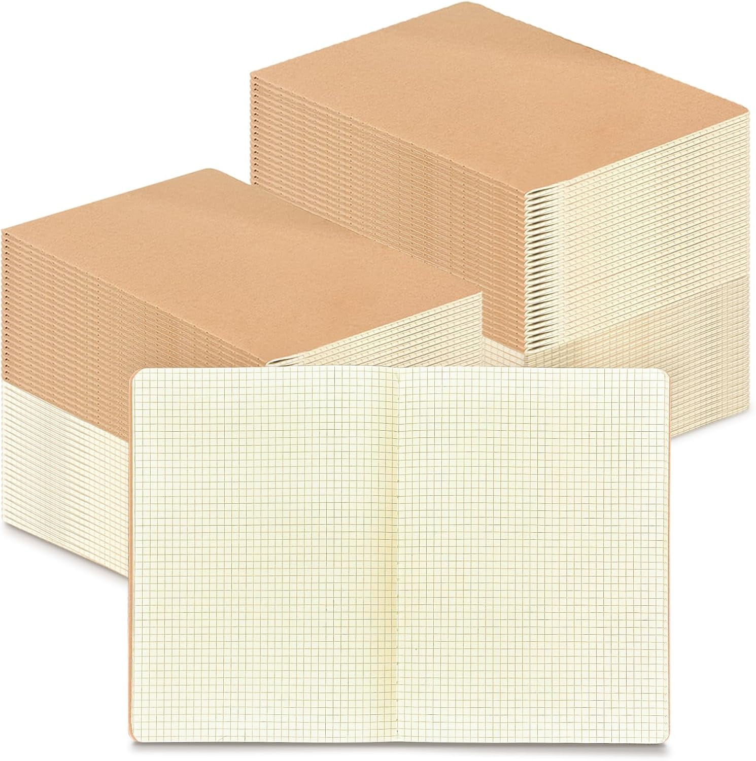 100pack Grid Notebooks, Square Notebooks Grid Paper Graph Notebooks ...