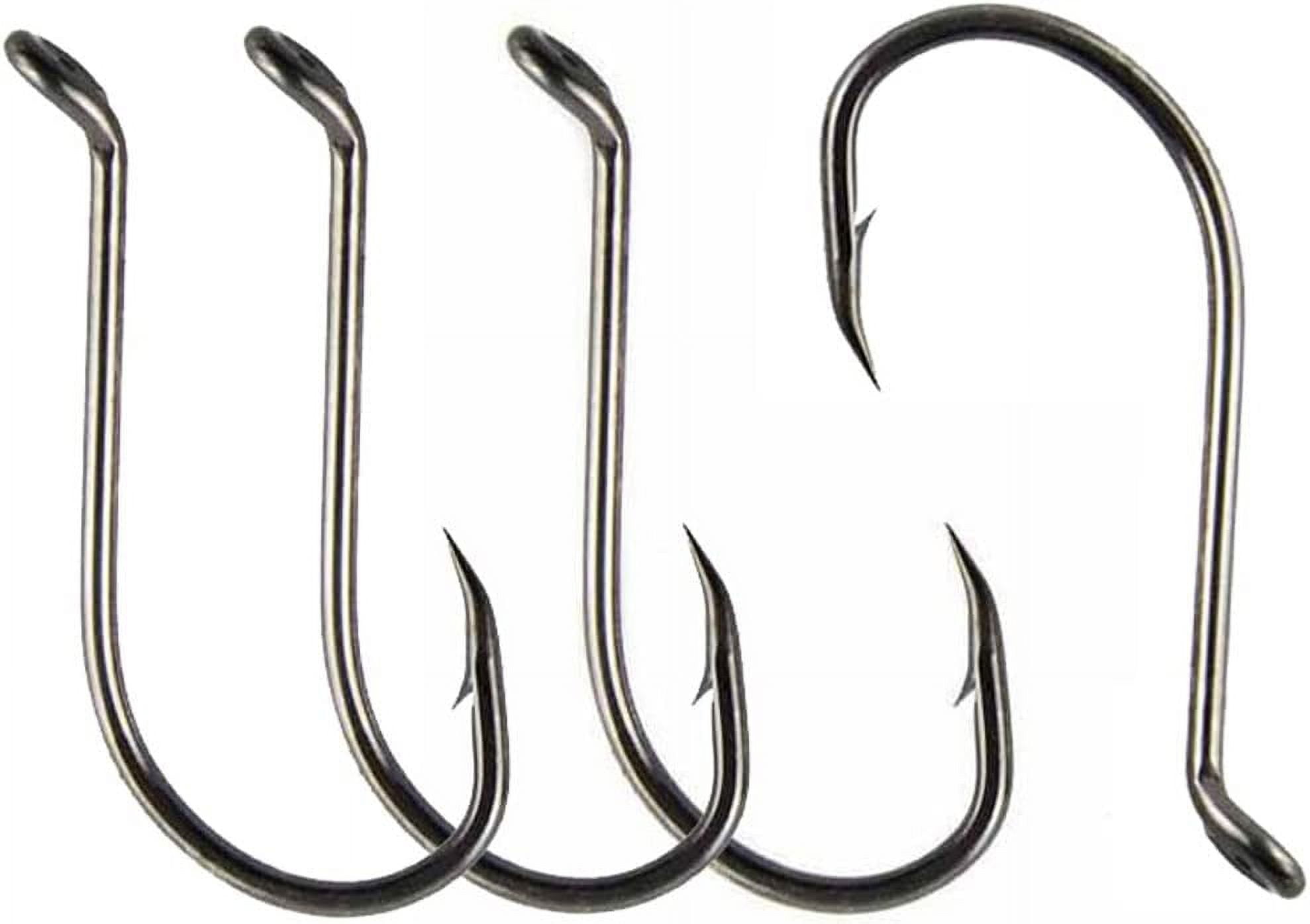 100pc 2/0 Octopus Fishing Hook High Carbon Steel Fishing Hook Saltwater ...
