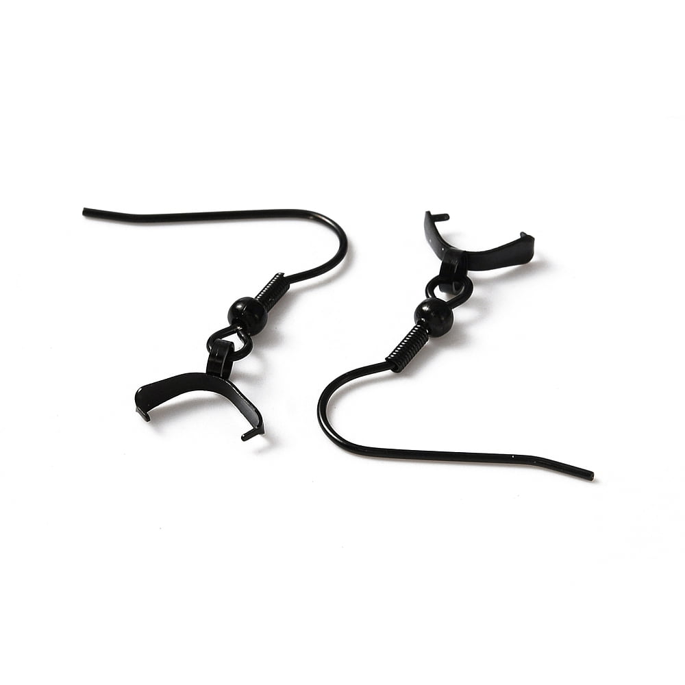 100pc 304 Stainless Steel Earring Hooks with Ice Pick Pinch Bails ...