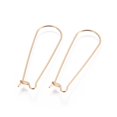 100pc 304 Stainless Steel Hoop Earring Finding Kidney Ear Wire Real 18K ...