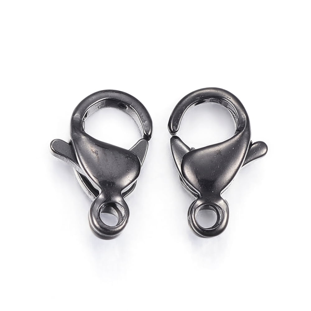 100pc 304 Stainless Steel Lobster Claw Clasps Parrot Trigger Clasps ...