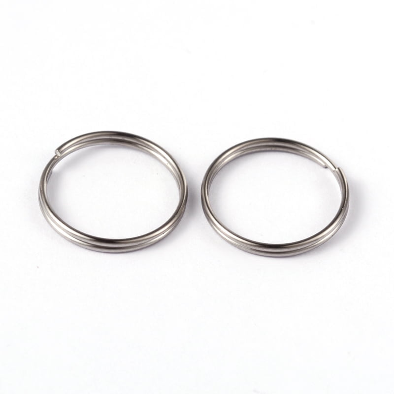 100pc 304 Stainless Steel Split Rings Double Loops Jump Rings Stainless ...