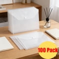 100pc A4 Clear File Folders for school students teachers Plastic ...