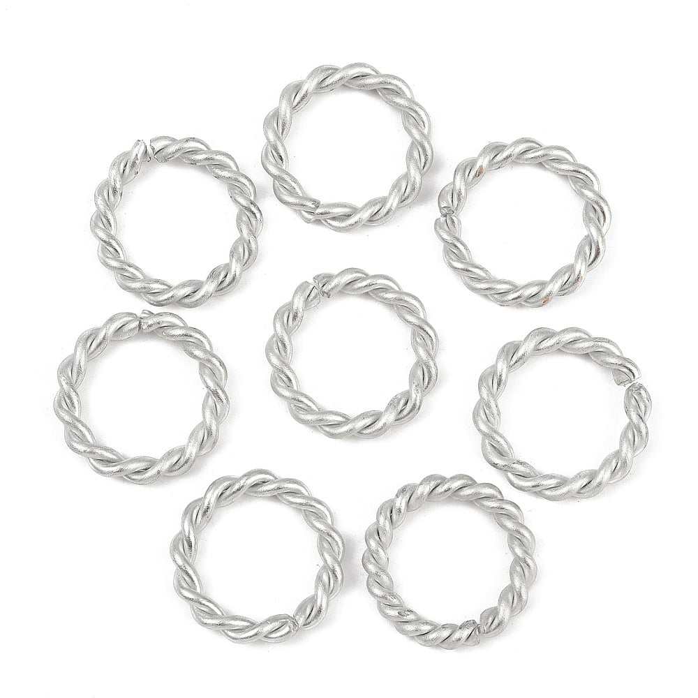 100pc Aluminum Quick Link Connectors Twisted Round Ring Silver 24~24 ...